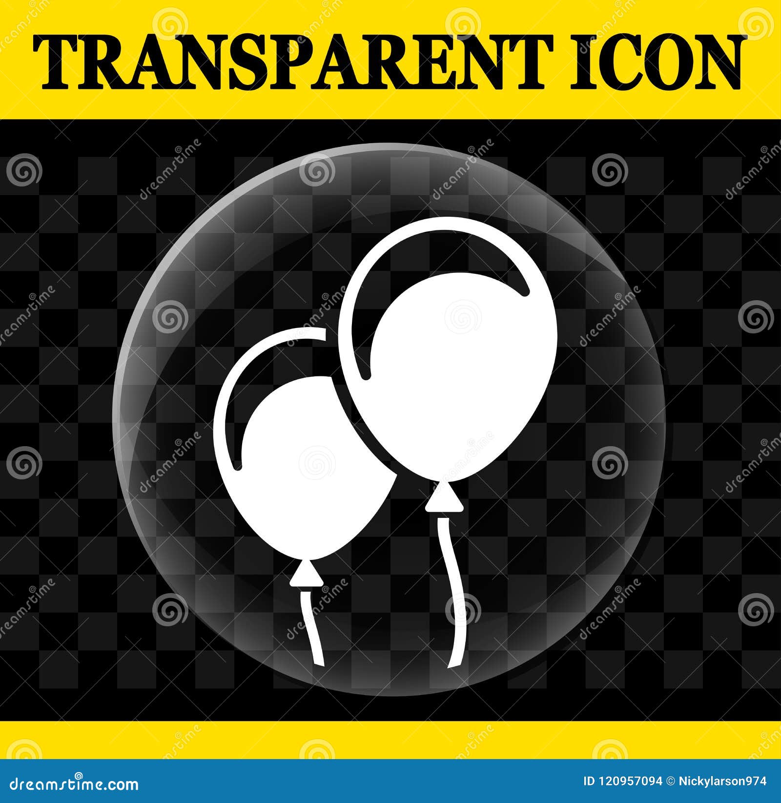 Balloons Vector Circle Transparent Icon Stock Vector - Illustration of ...