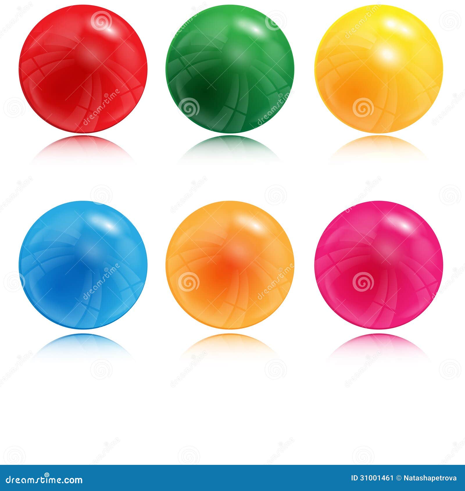 Illustration Of Balls Of Different Color Stock Image - Image: 31001461