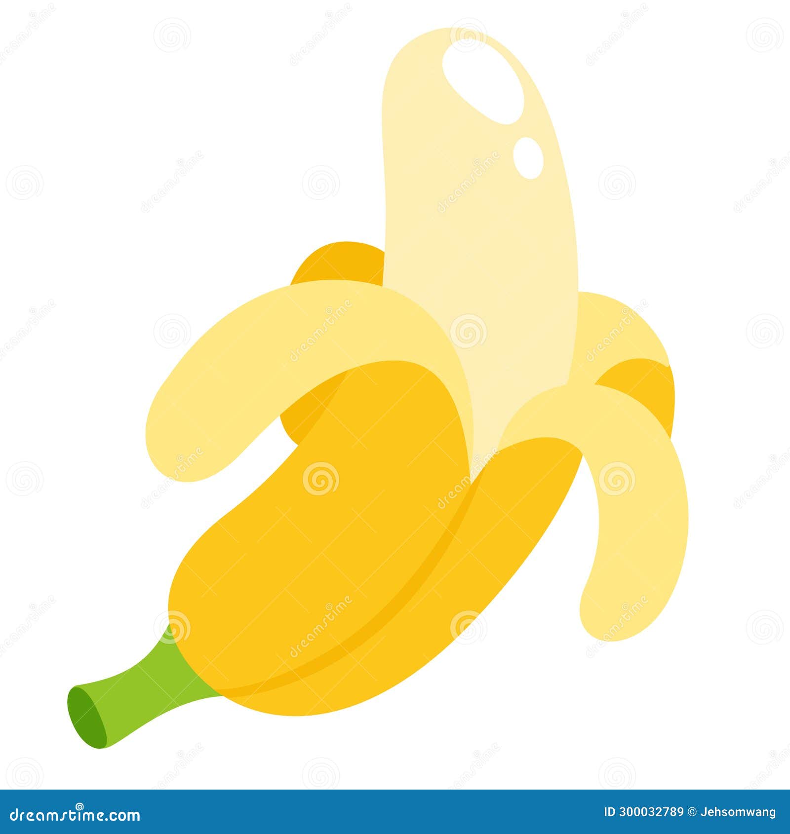 Illustration of Banana White on Background Stock Vector - Illustration ...