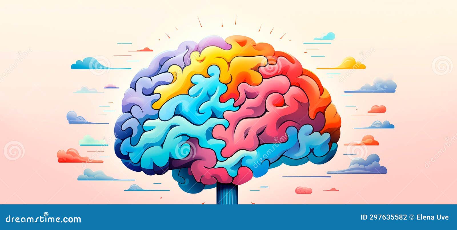 Header with Connecting Jigsaw Puzzle Pieces with Copy Space. Stock ...