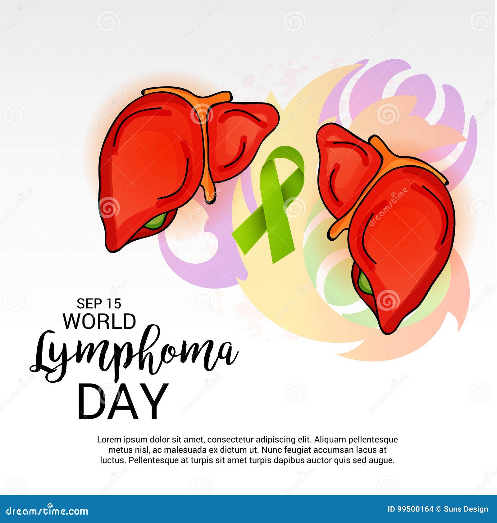World Lymphoma Day stock illustration. Illustration of design - 99500164