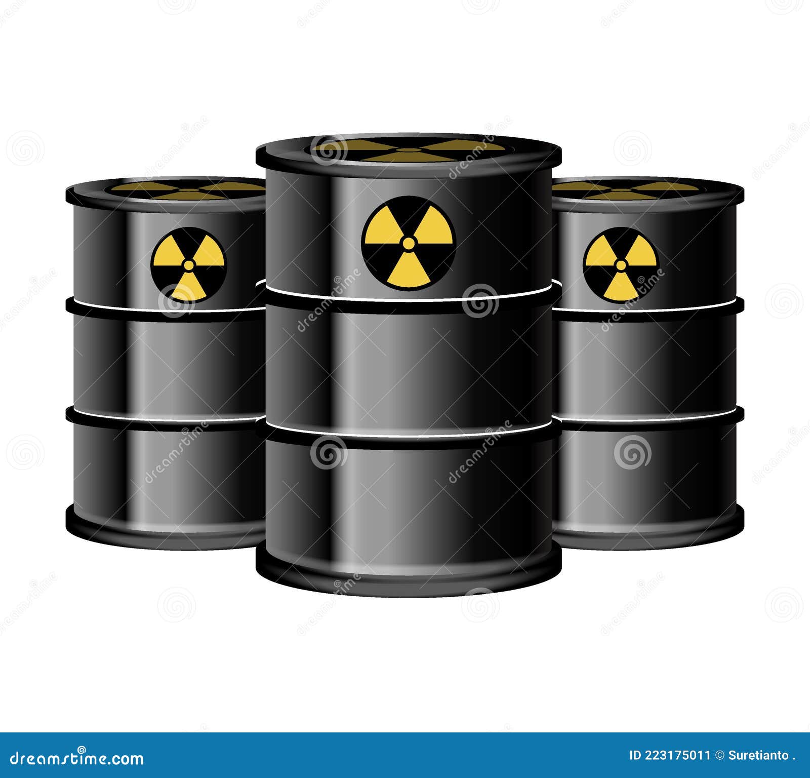Illustration of a Barrel of Radioactive Liquid Stock Vector ...