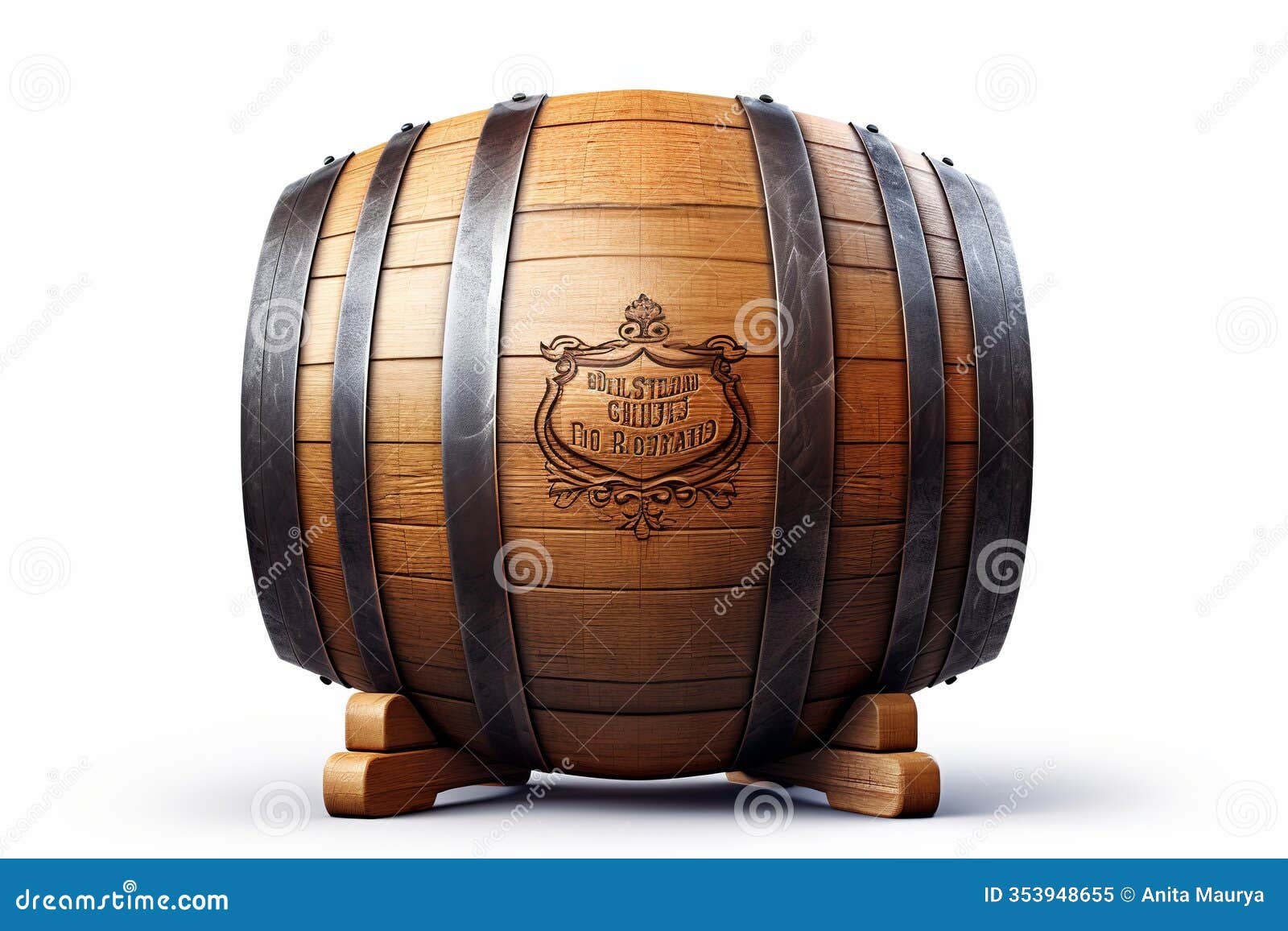 Illustration of a Barrel with a Barrel on it and the Words White ...