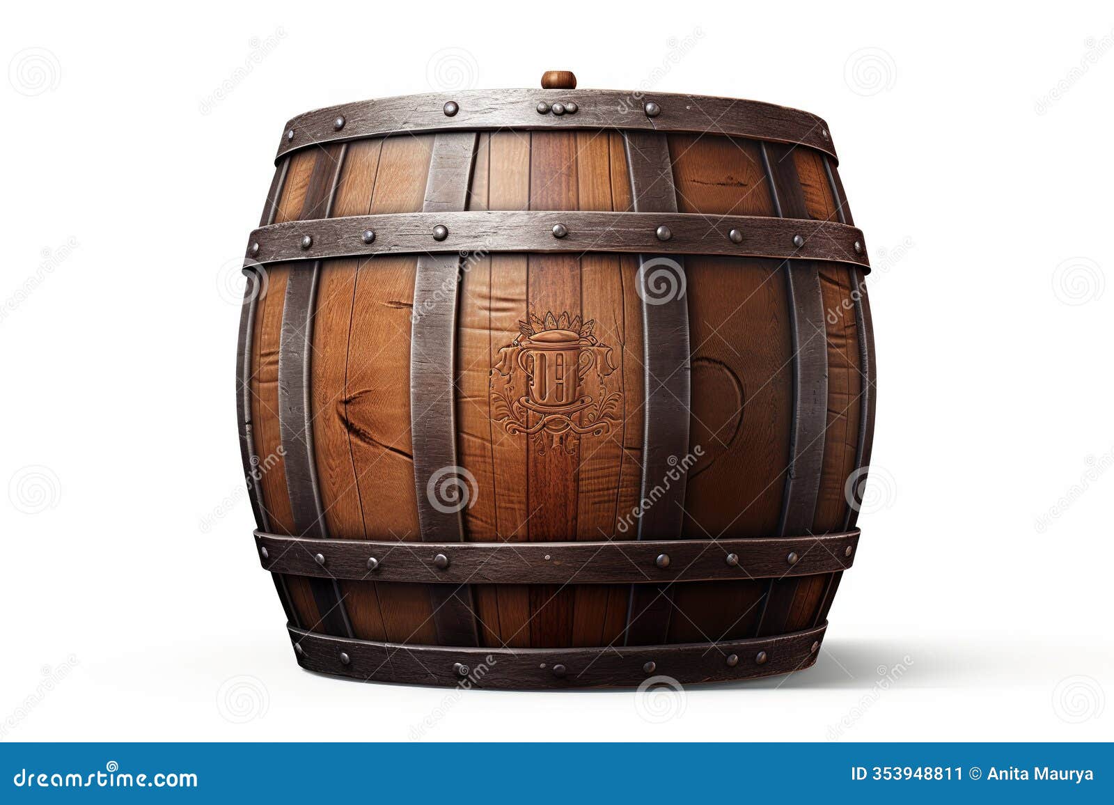 Illustration of a Barrel with a Barrel on it and the Words White ...
