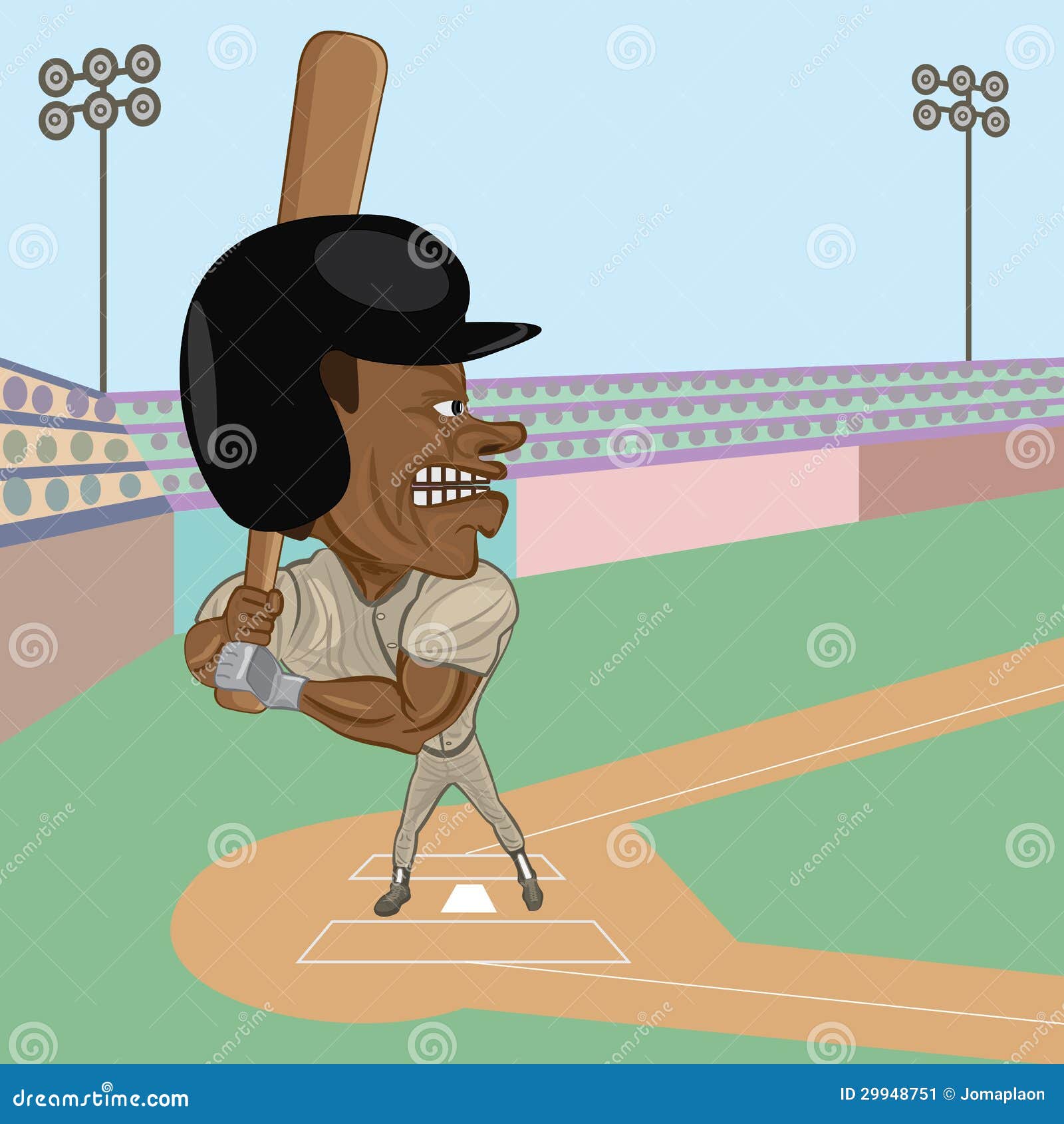 Baseball slugger stock illustration. Illustration of batter - 29948751
