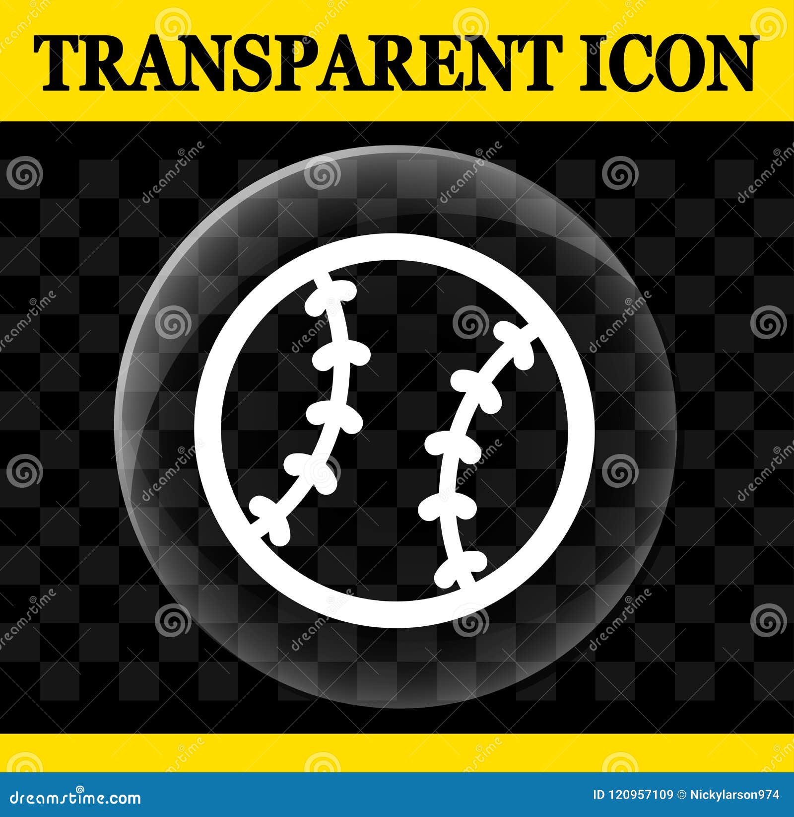 Baseball Vector Circle Transparent Icon Stock Vector - Illustration of ...