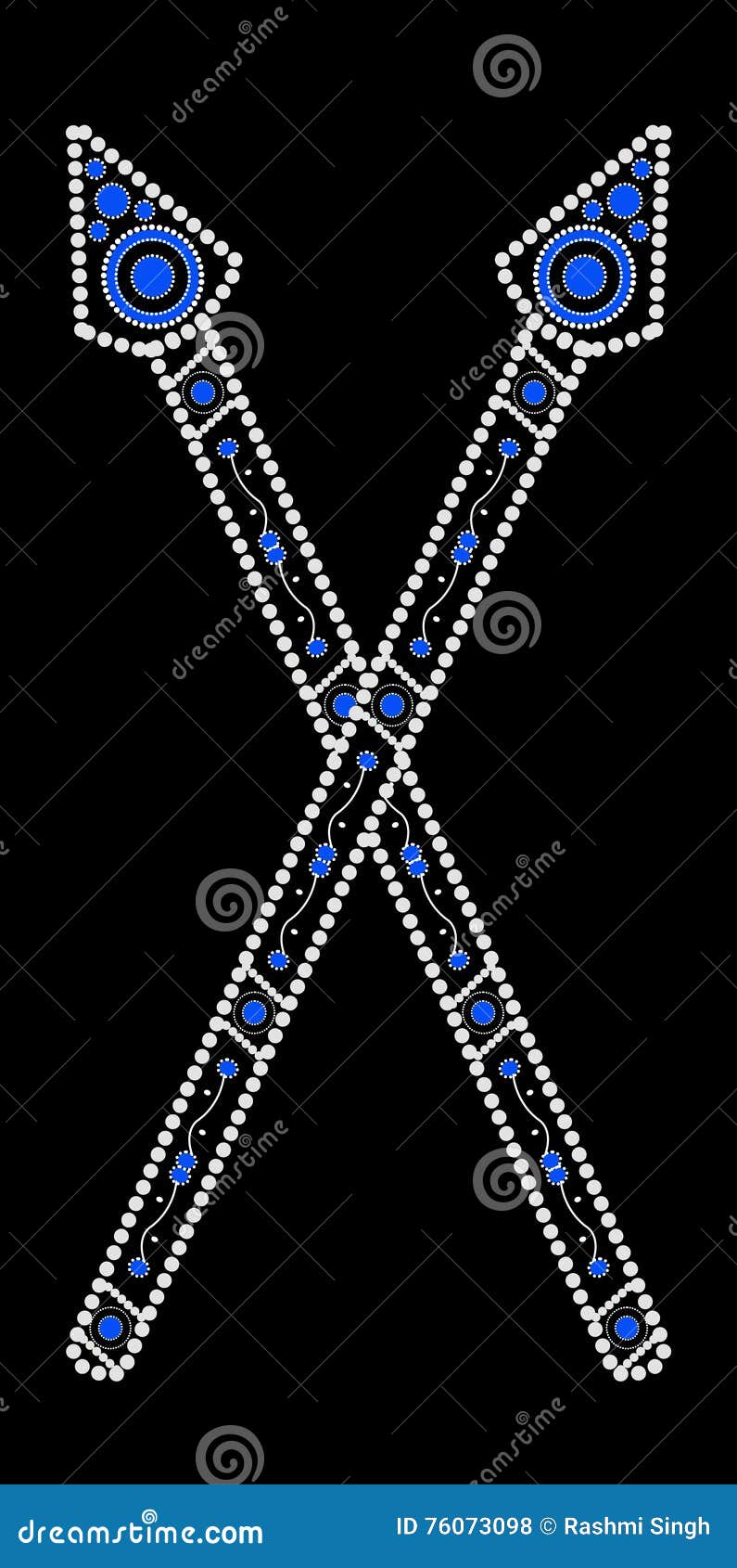 Illustration Based on Aboriginal Spear. Stock Vector - Illustration of ... Illustration Based on Aboriginal Spear. Stock Vector - Illustration of ...