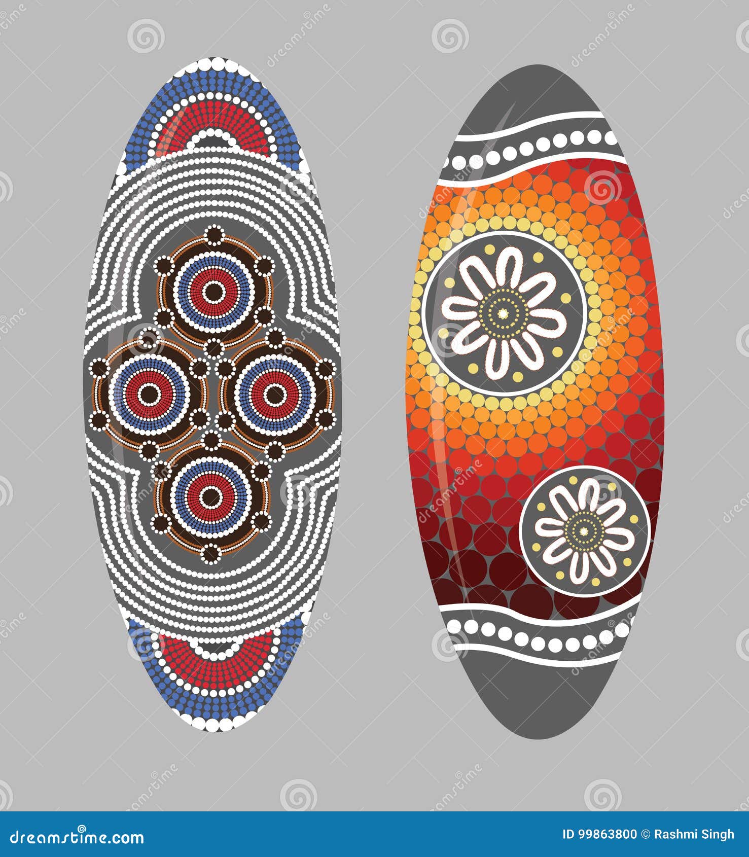 Aboriginal Shield Vector Art. Stock Vector - Illustration of concept ...