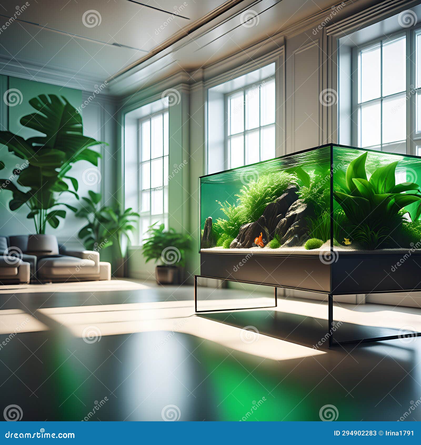 Illustration Based on the Concept of Relaxation Area in the Office ...