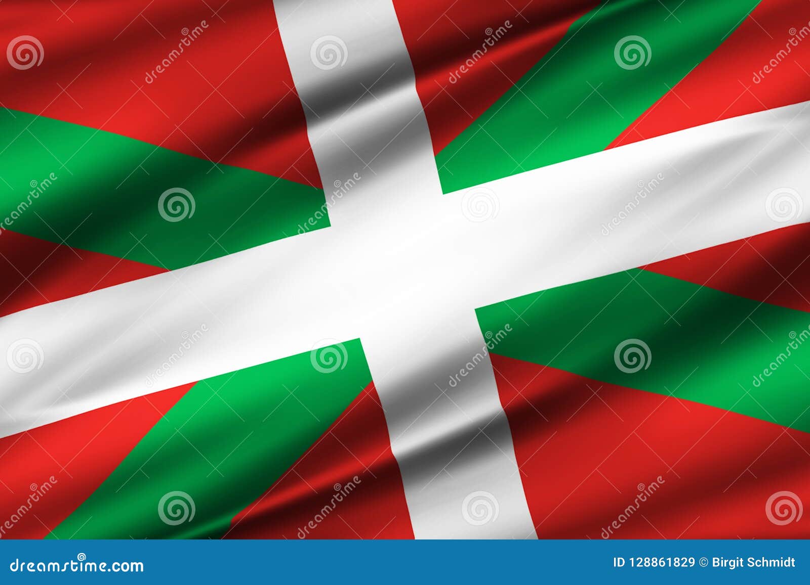 Illustration Basque De Drapeau De Pays Illustration Stock ...
