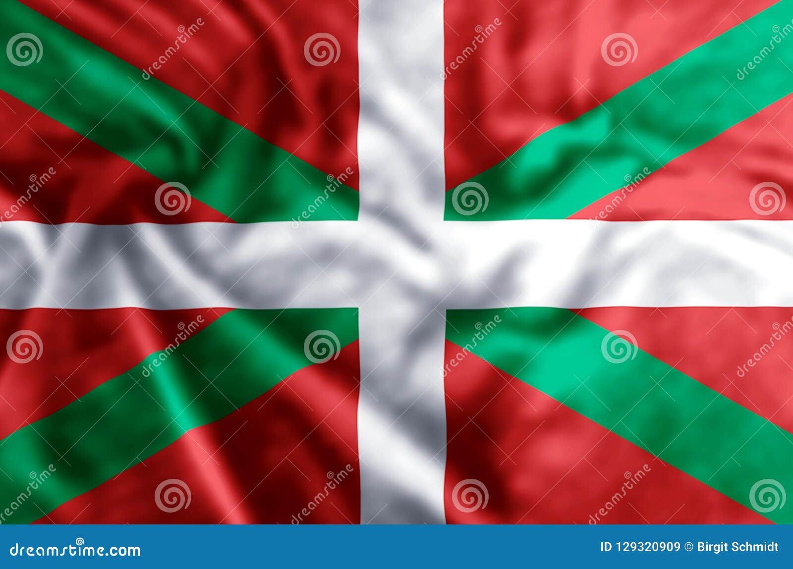 Illustration Basque De Drapeau De Pays Illustration Stock ...