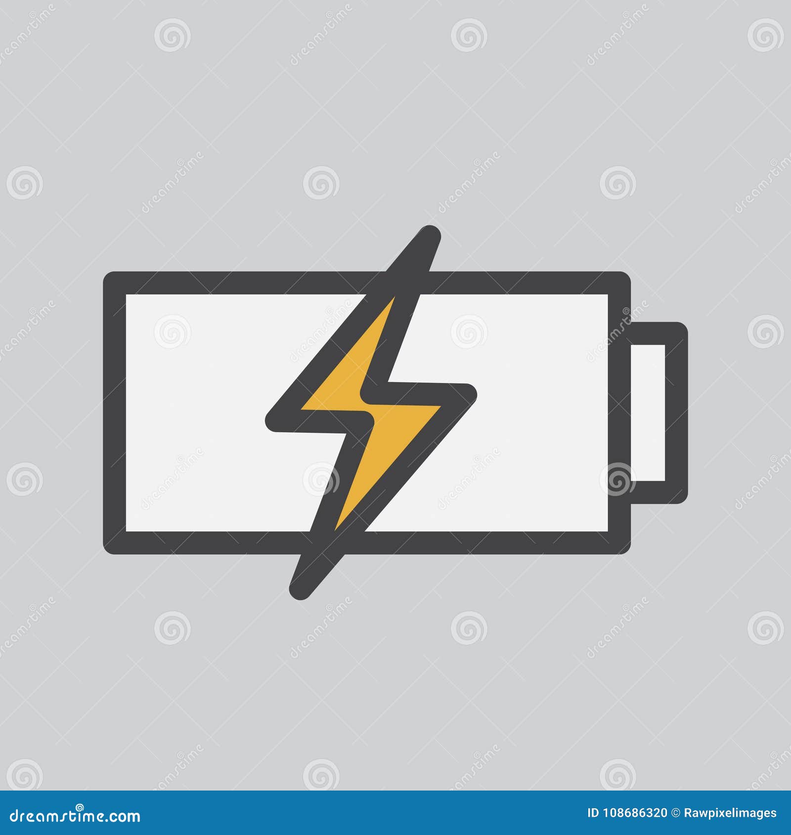 Illustration of Battery Getting Charged Stock Illustration ...