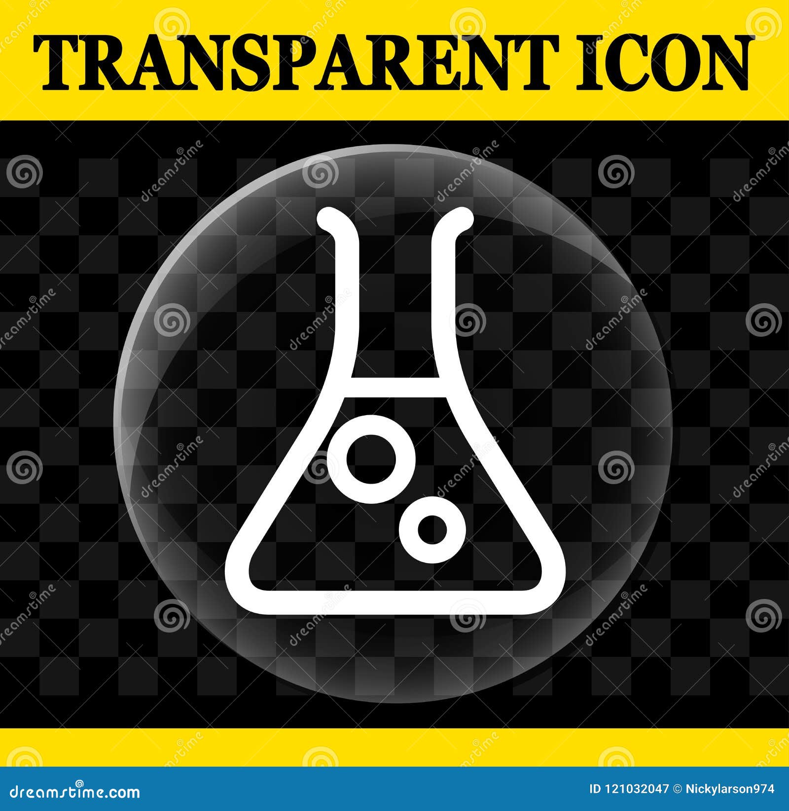 Beaker Vector Icon Isolated On Transparent Background, Linear Be ...