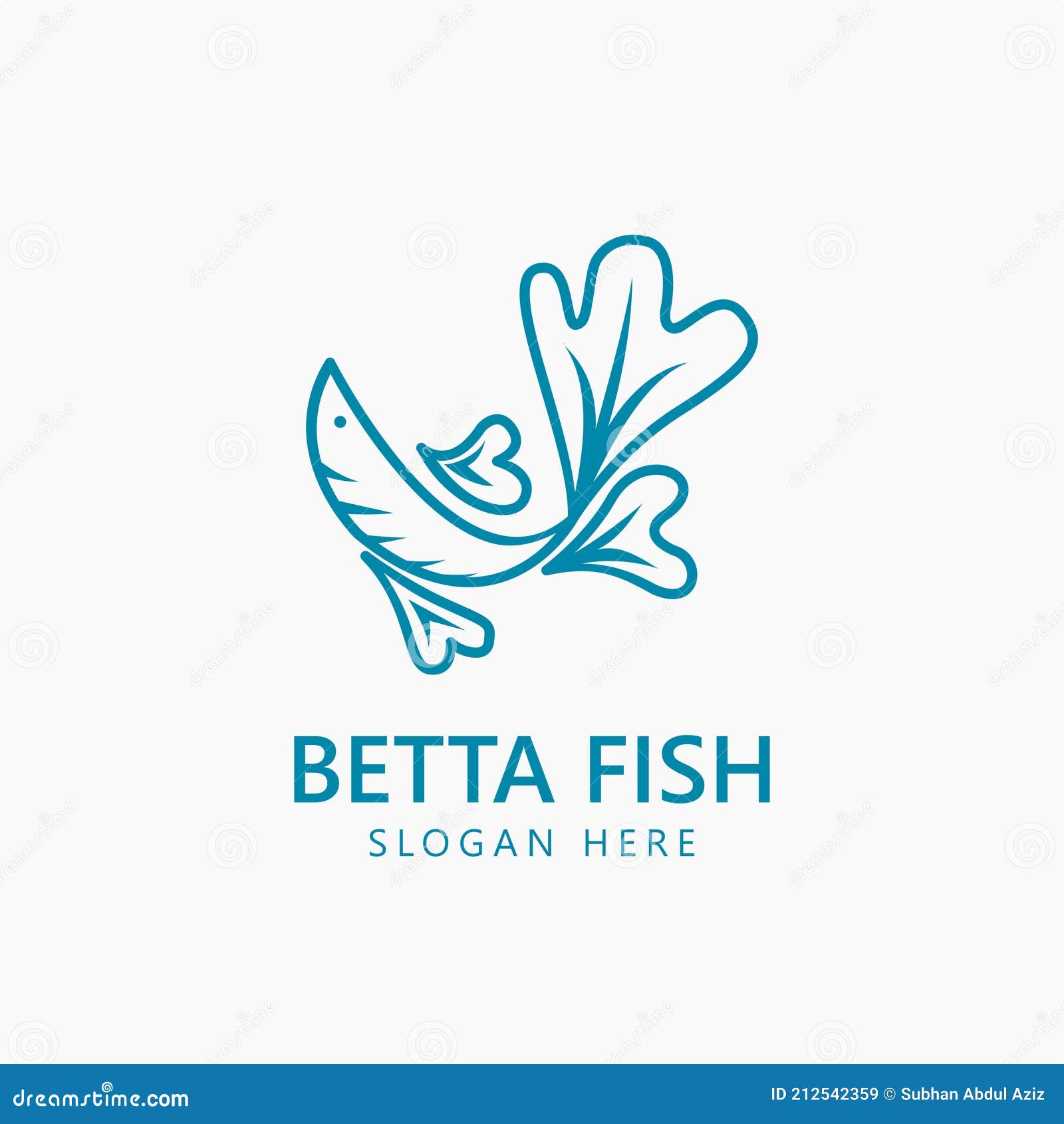 ILLUSTRATION of BEAUTIFUL BETTA FISH LOGO VECTOR TEMPLATE Stock Vector ...