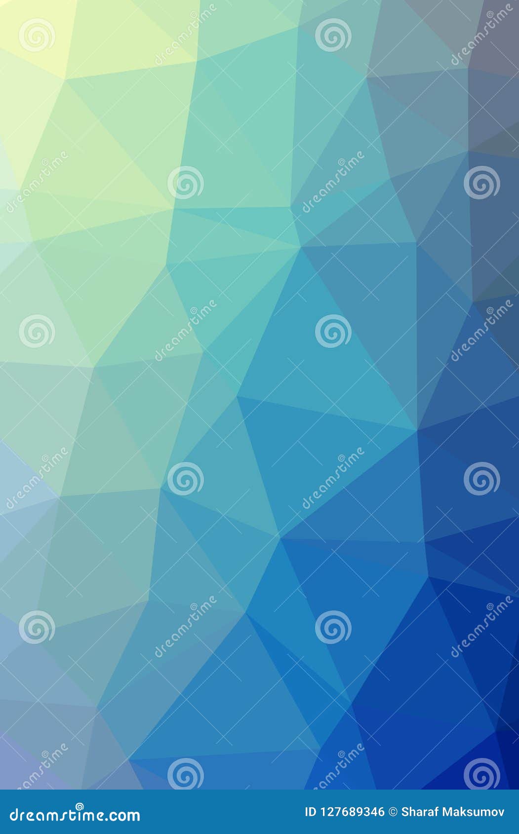 Illustration of Beautiful Blue Low Poly Background. Stock Illustration ...