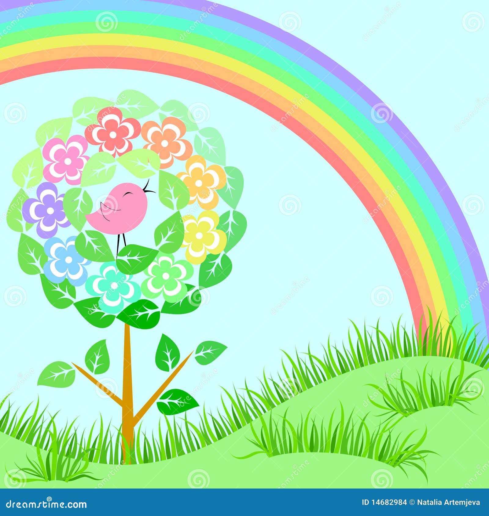 Illustration of a Beautiful Day Stock Vector - Illustration of element ...