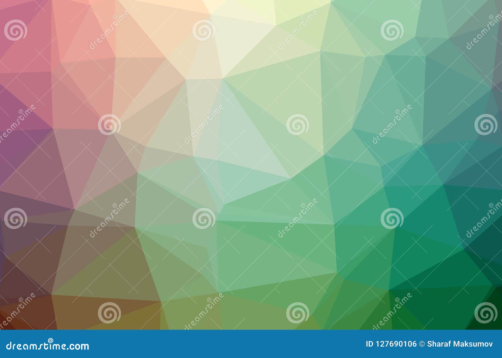Illustration of Beautiful Green Low Poly Background. Stock Illustration ...