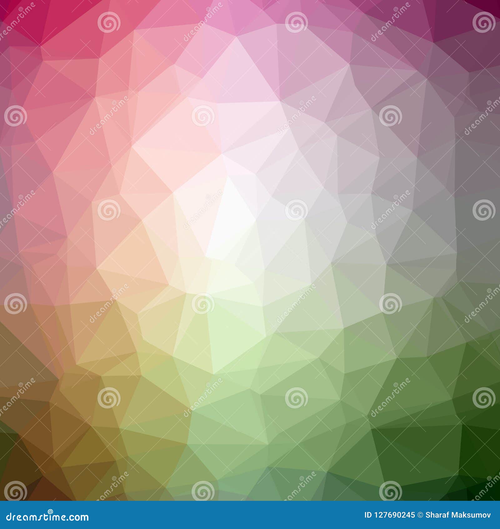 Illustration of Beautiful Green Low Poly Background. Stock Illustration ...