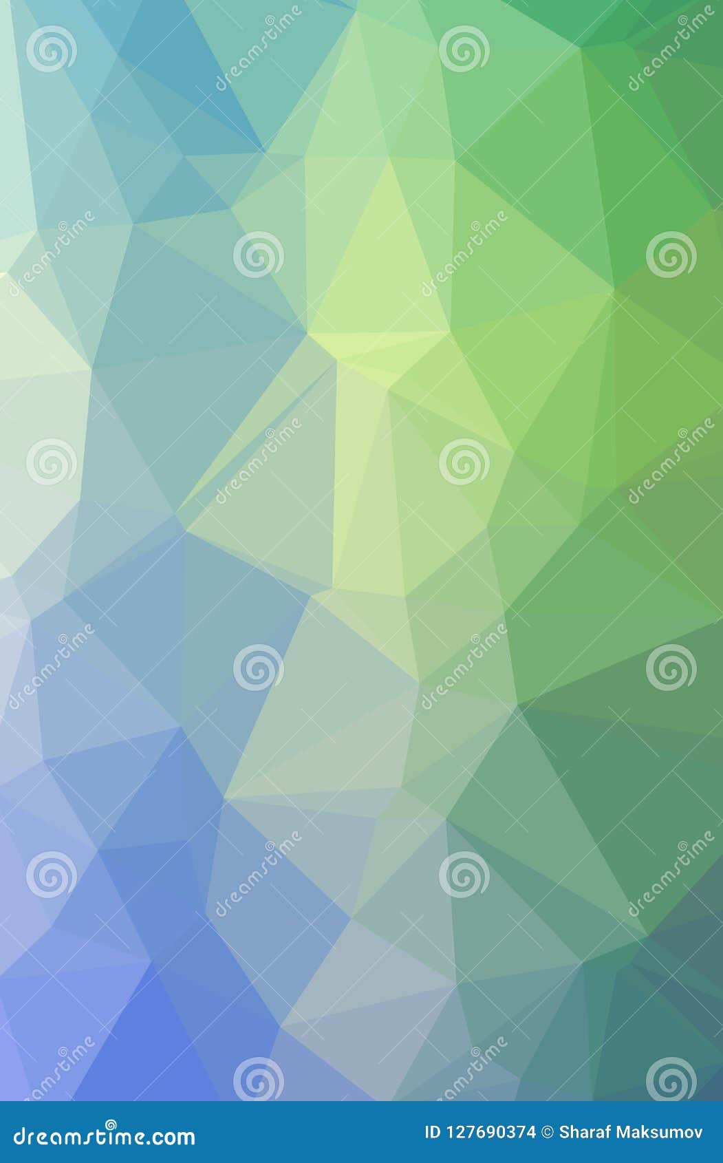 Illustration of Beautiful Green Low Poly Background. Stock Illustration ...
