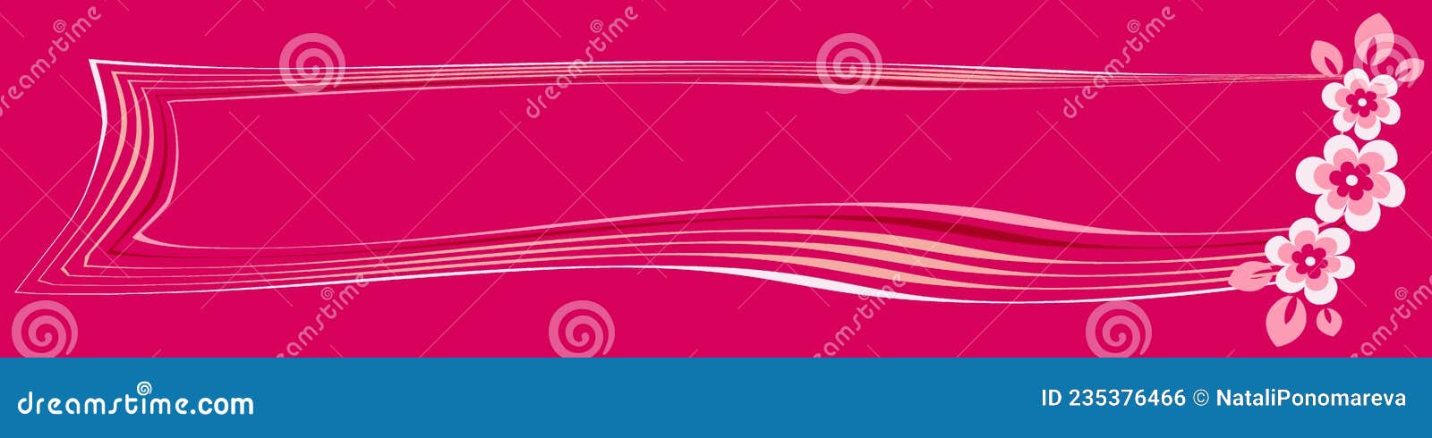 Illustration - a Beautiful Horizontal Frame of Stylized Colors and ...