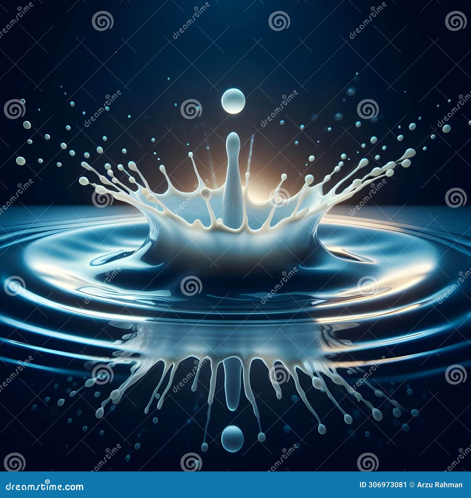 Beautiful milk drop stock illustration. Illustration of drop - 306973081