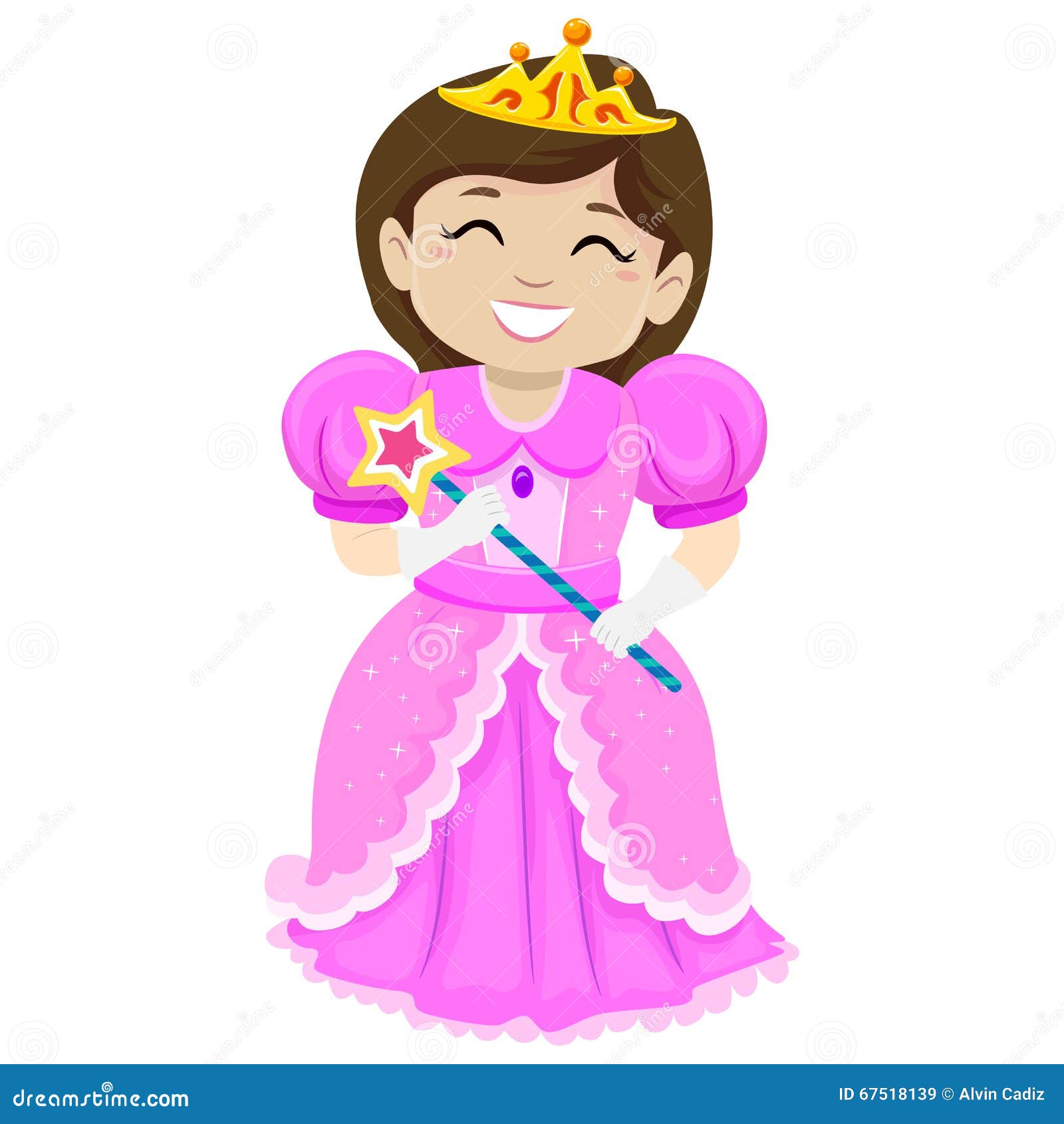 Illustration Of A Beautiful Princess Stock Vector Illustration Of