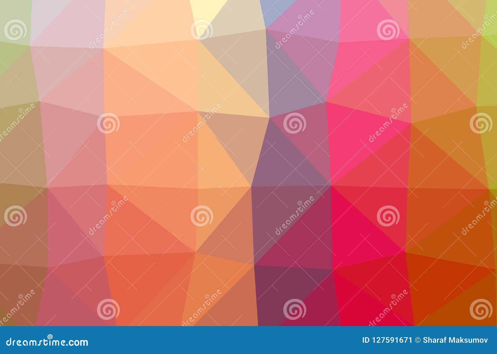 Illustration of Beautiful Red Low Poly Background. Stock Illustration ...