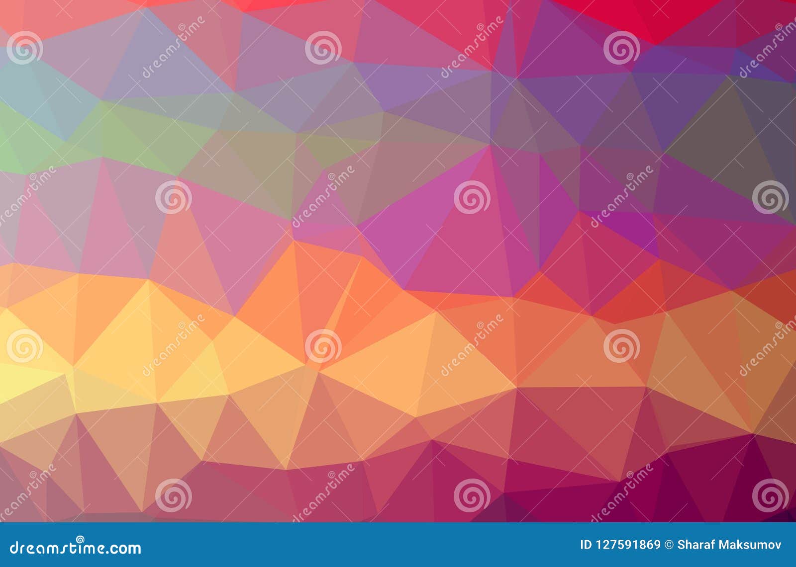 Illustration of Beautiful Red Low Poly Background. Stock Illustration ...