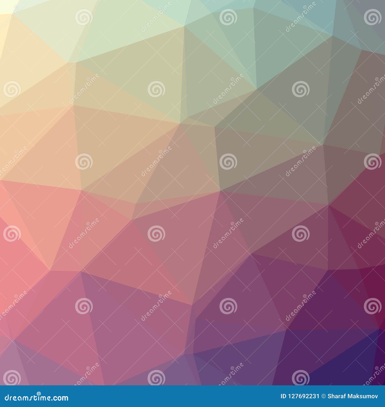 Illustration of Beautiful Red Low Poly Background. Stock Illustration ...