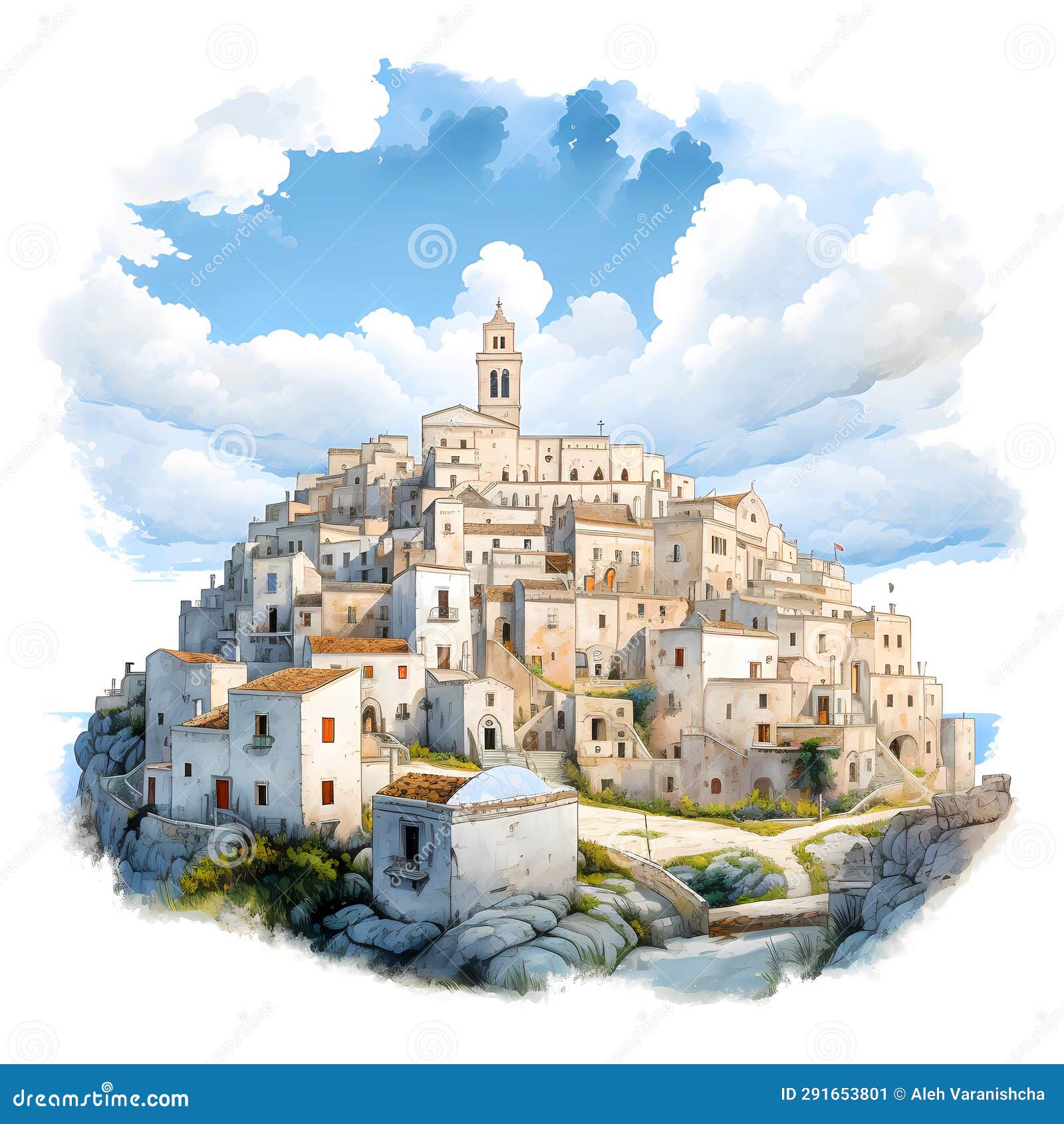 Matera Italy Silhouette Map With Transparent Background Cartoon Vector ...