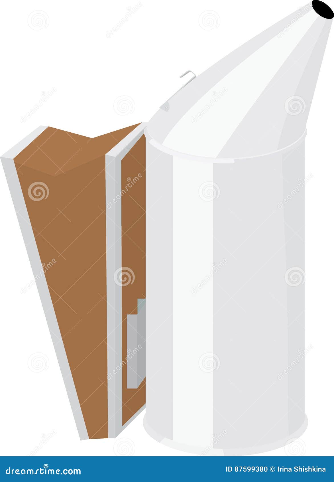 Illustration of a Bee Smoker. Stock Vector - Illustration of design ...