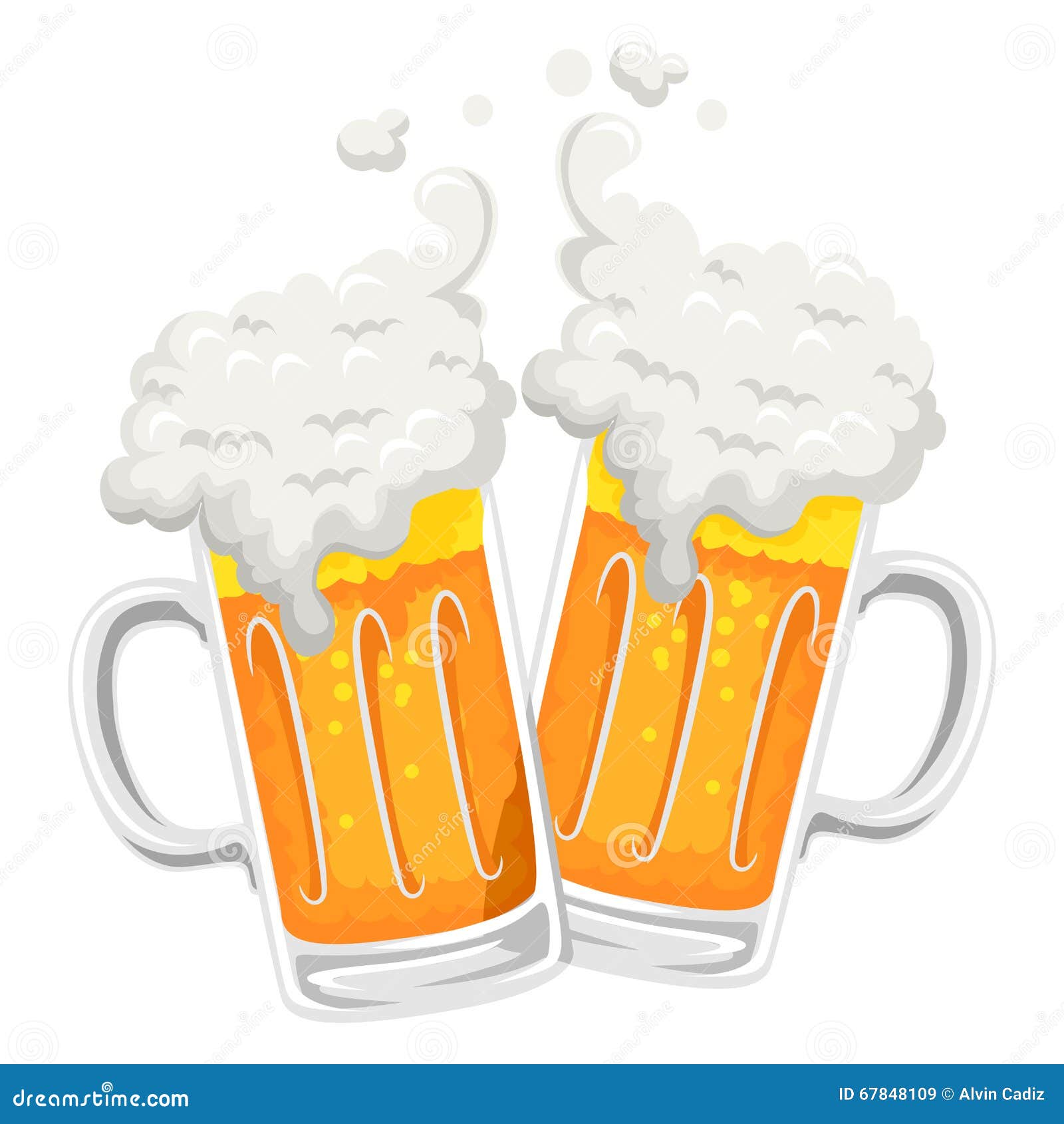 Illustration of Beer Mug Toast Stock Vector - Illustration of ...