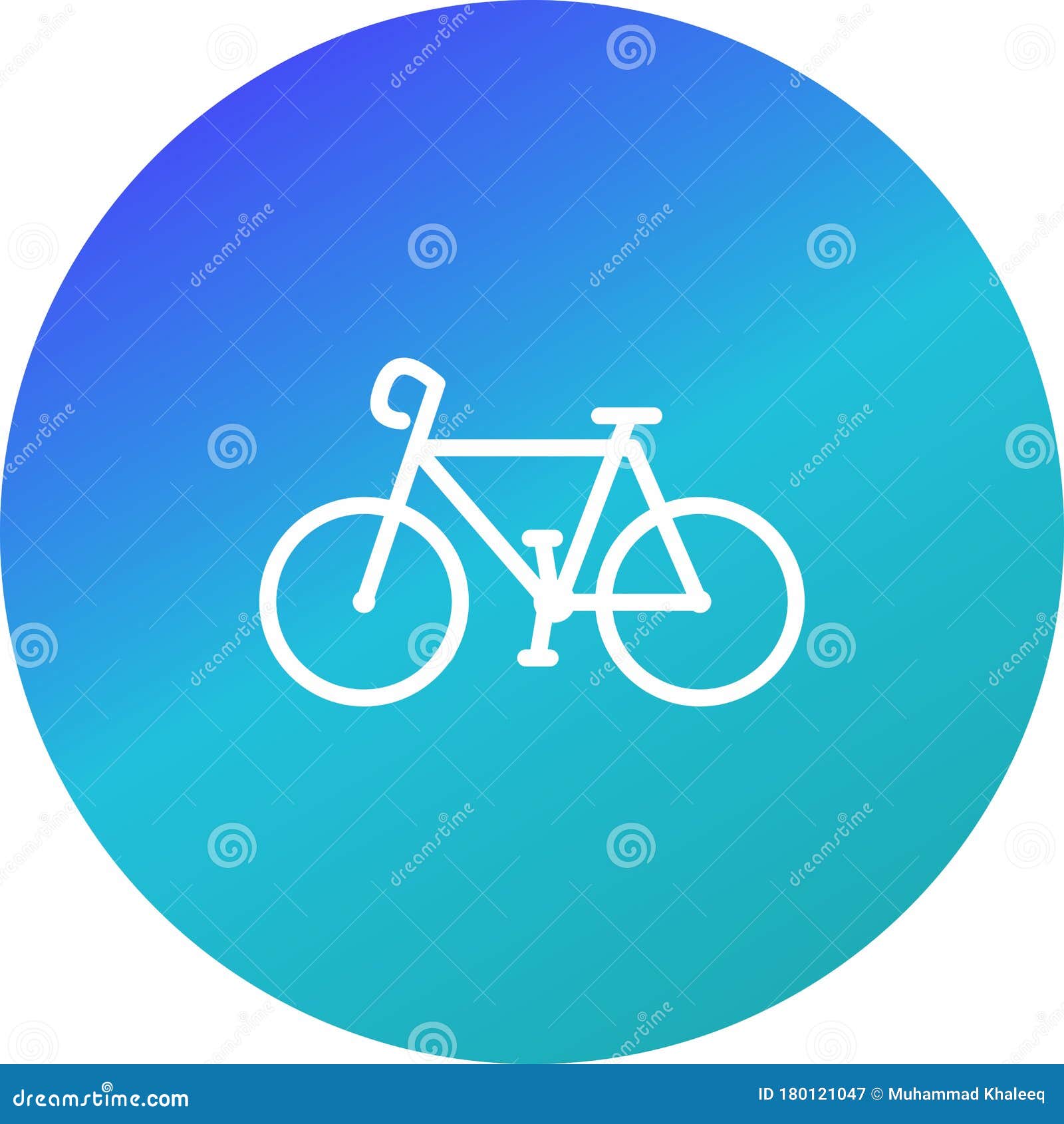 Illustration Bicycle Icon for Personal and Commercial Use. Stock ...