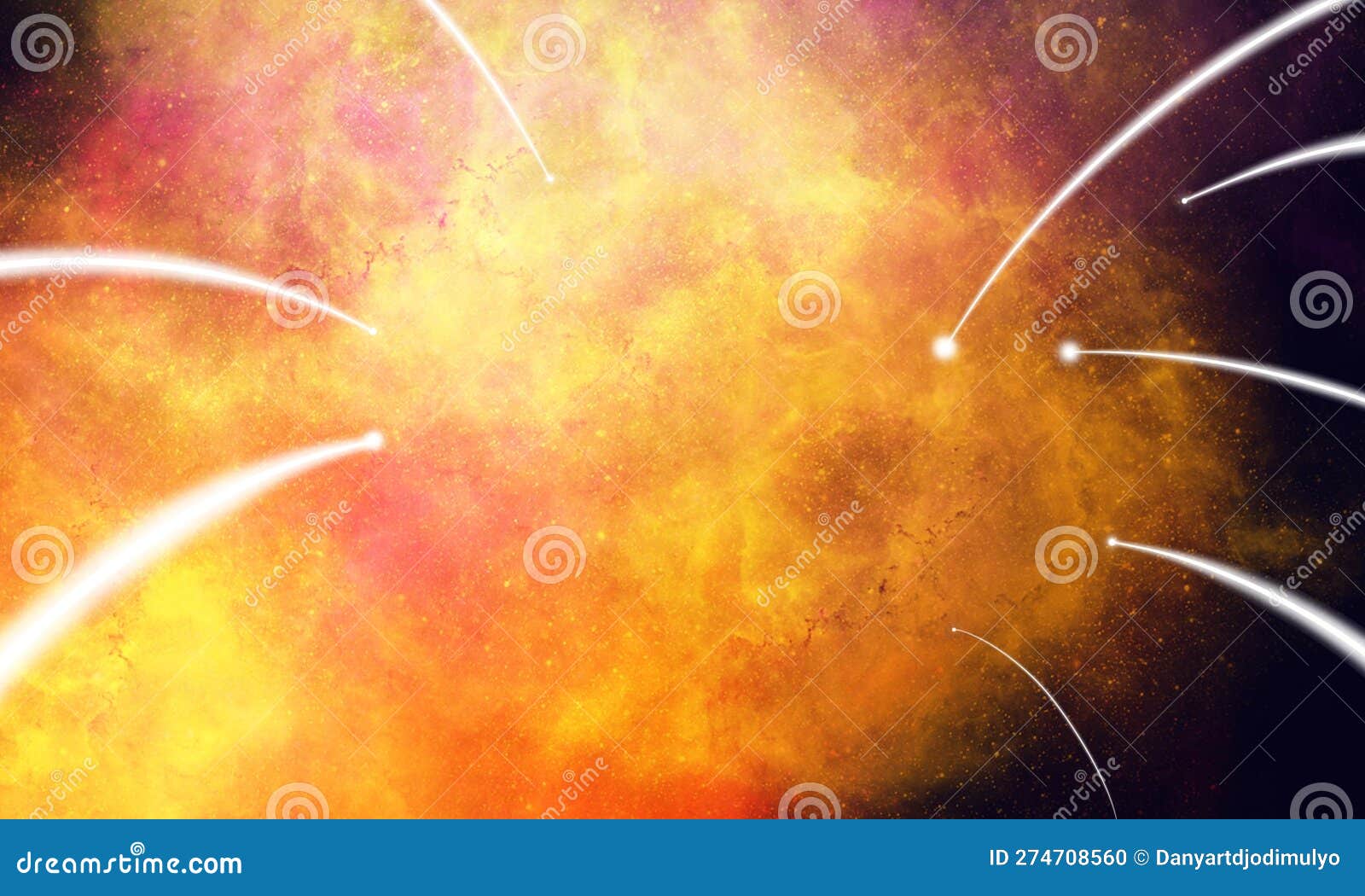 Illustration of a Big Bang Explosion in Outer Space Stock Illustration ...