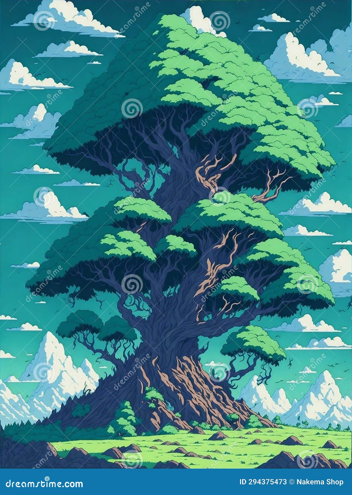 Green Banyan Tree: A Captivating Watercolor Painting By Beatrice Potter ...