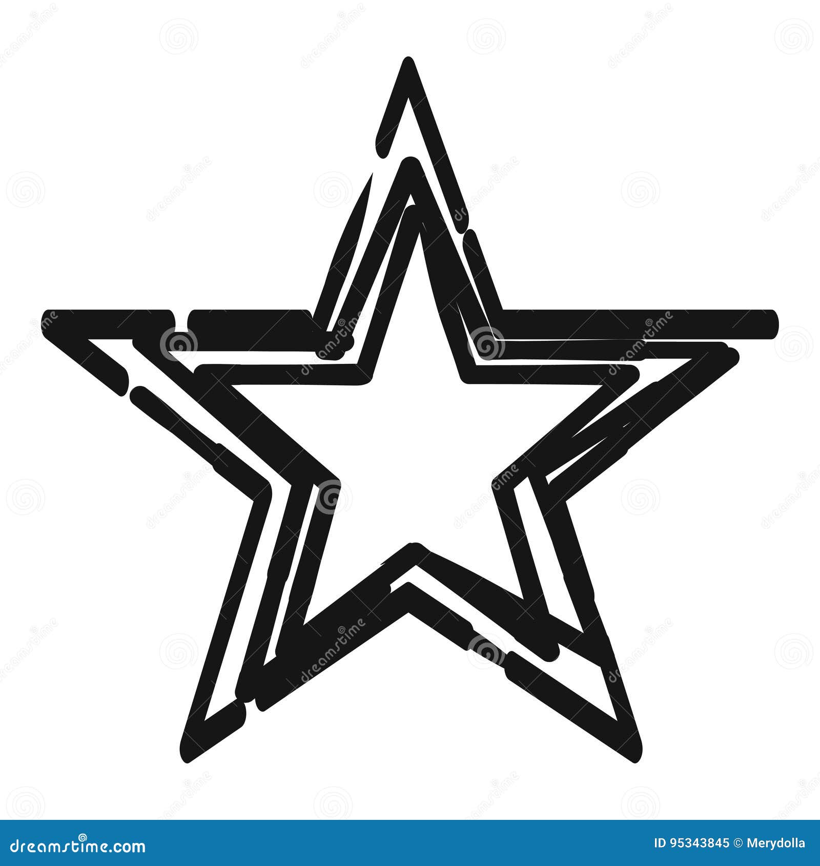 Illustration of Big Black Grunge Star Stock Illustration - Illustration ...