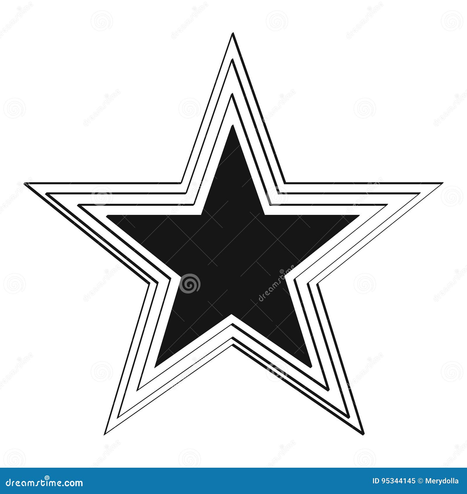 Illustration of Big Black Grunge Star Stock Illustration - Illustration ...