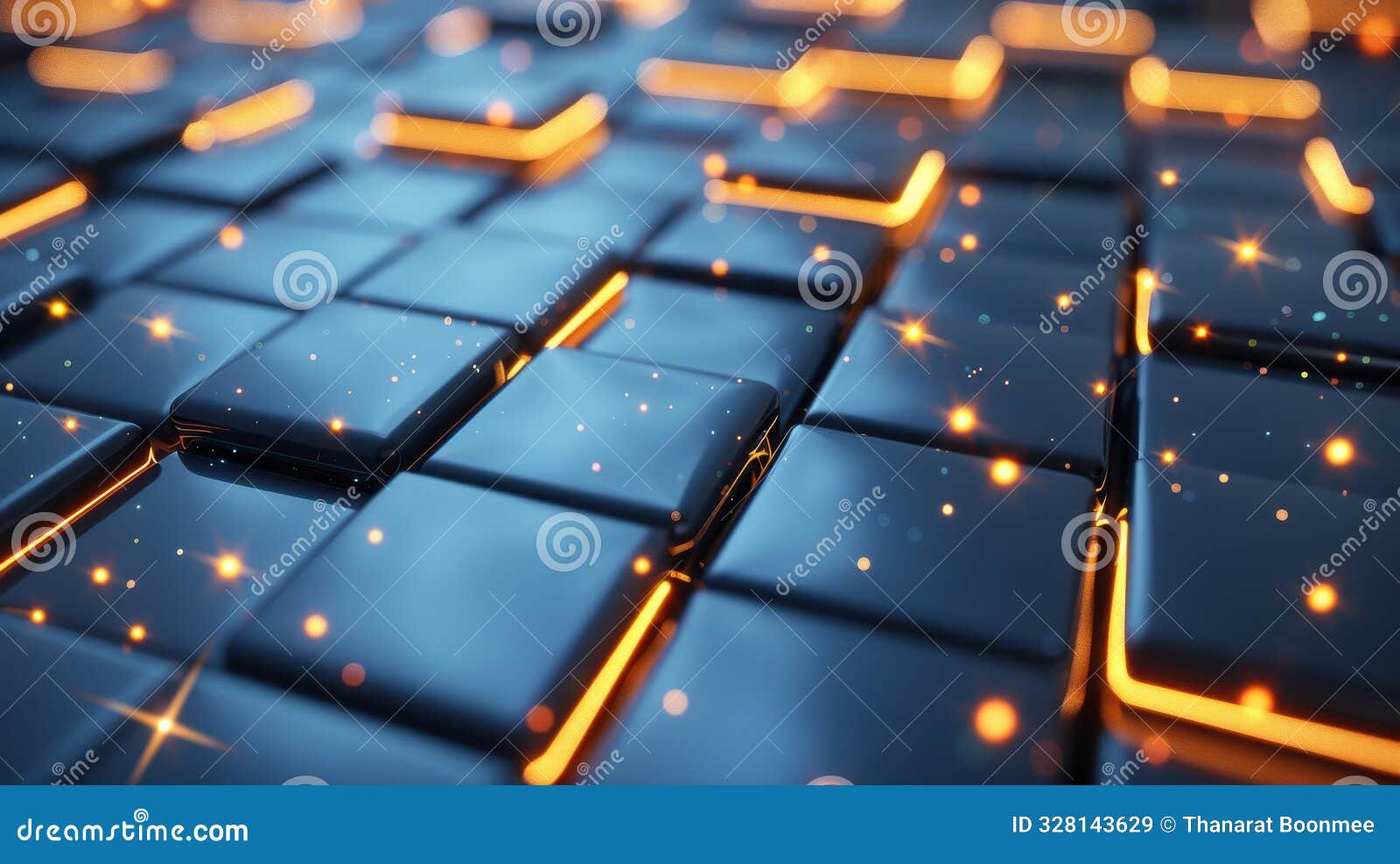 An Illustration of Big Data and AI Core Concept with Data Array and ...