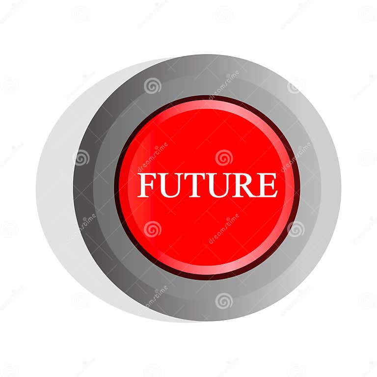 Future Button. stock illustration. Illustration of isolated - 177723816