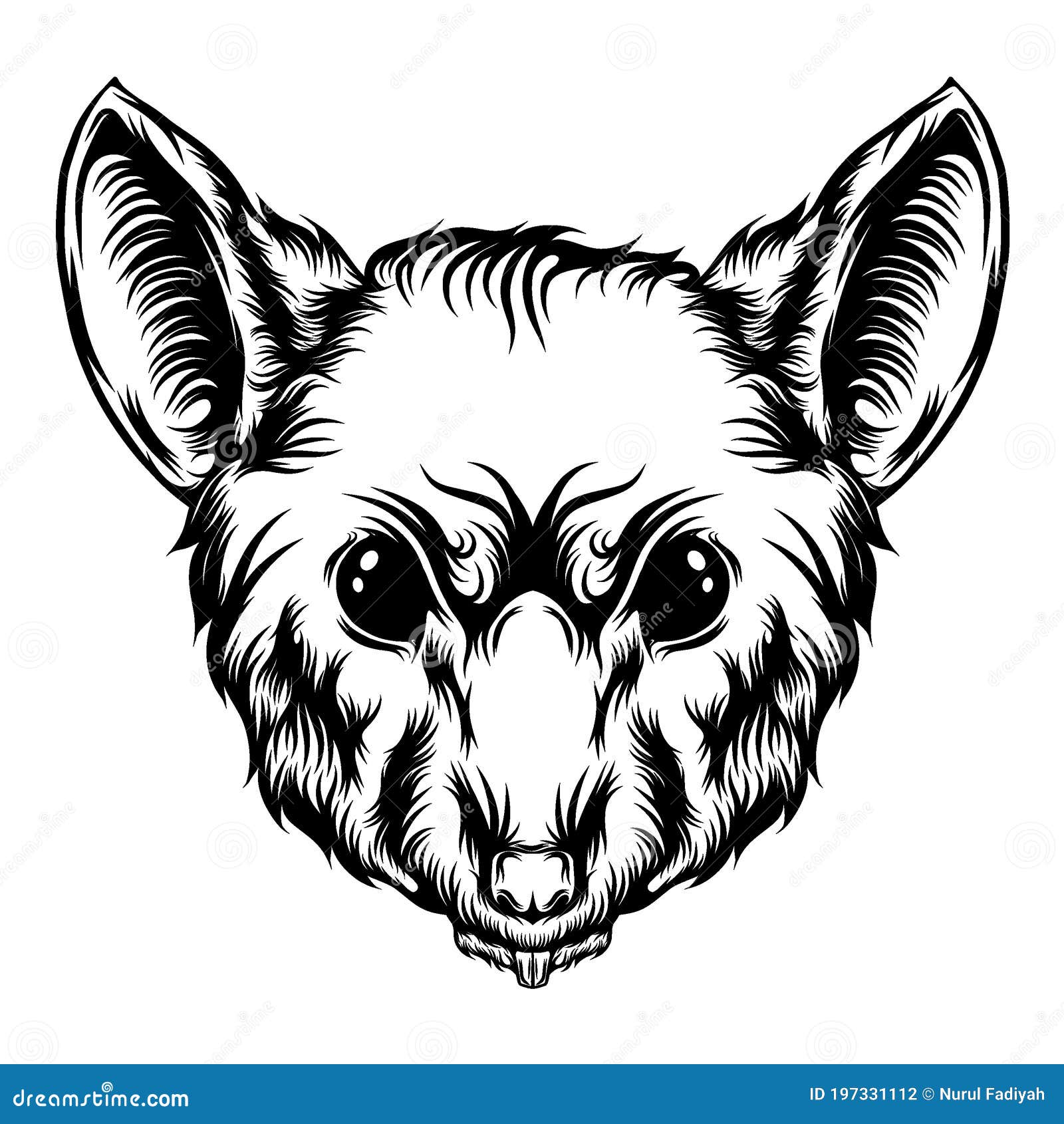 The Rat Tattoo with the Sharp Teeth Stock Vector - Illustration of ...