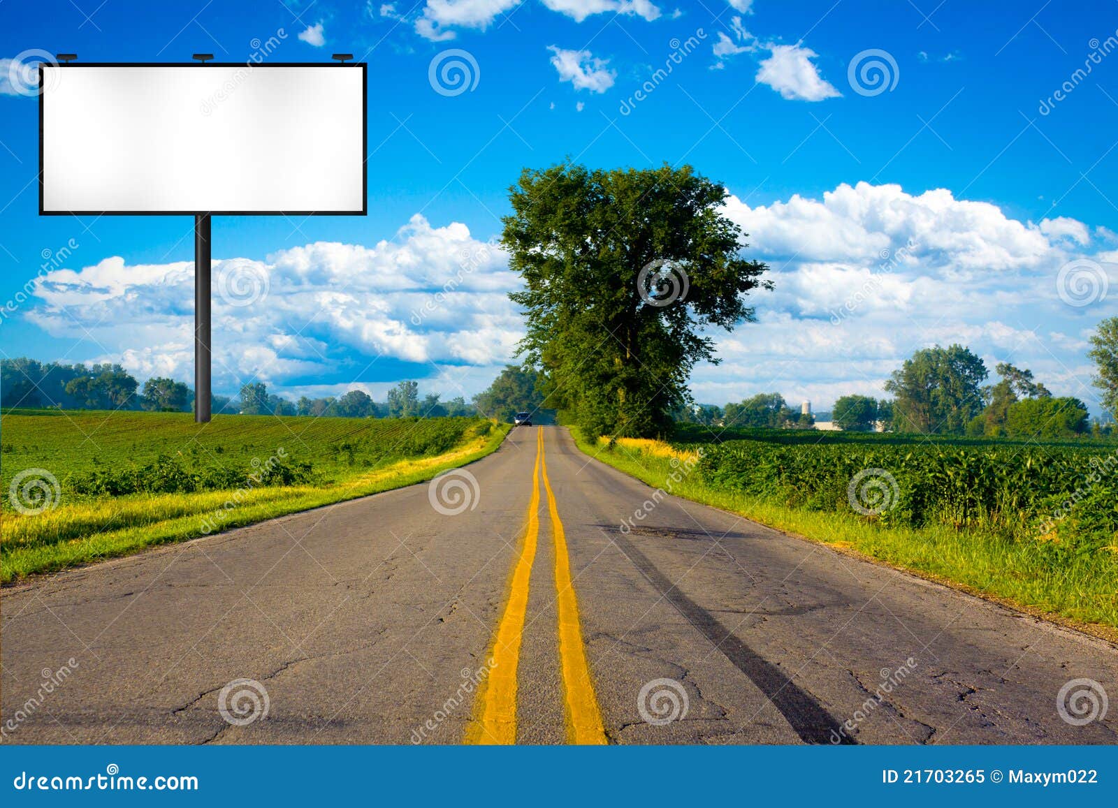 Illustration: Big Tall Billboard Stock Image - Image of horizon, blue ...