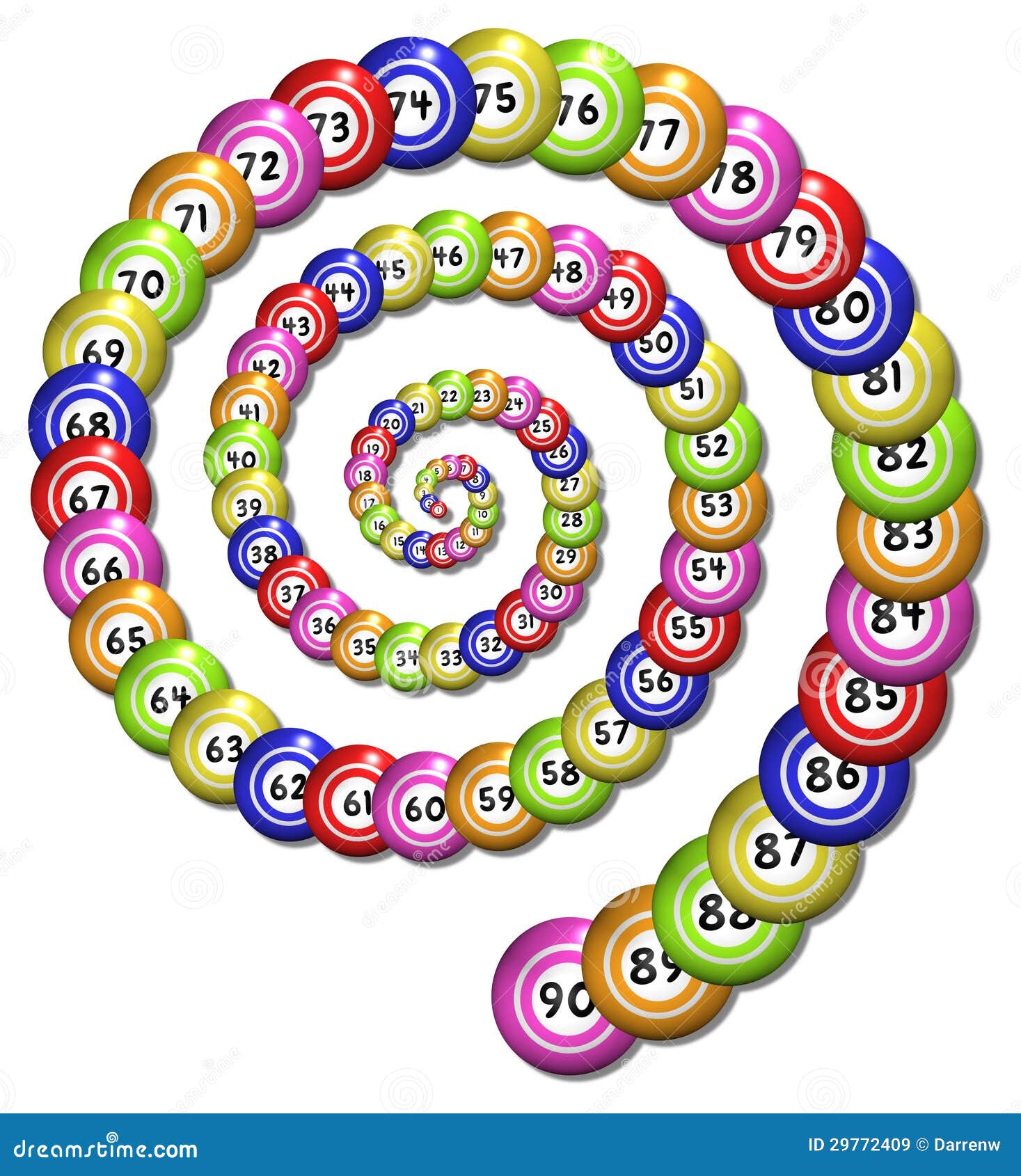 Bingo Spiral stock illustration. Illustration of spiral - 29772409