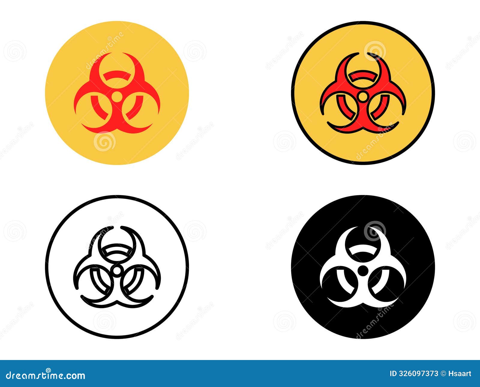 Illustration Biohazard Biomedical Icon Stock Vector - Illustration of ...