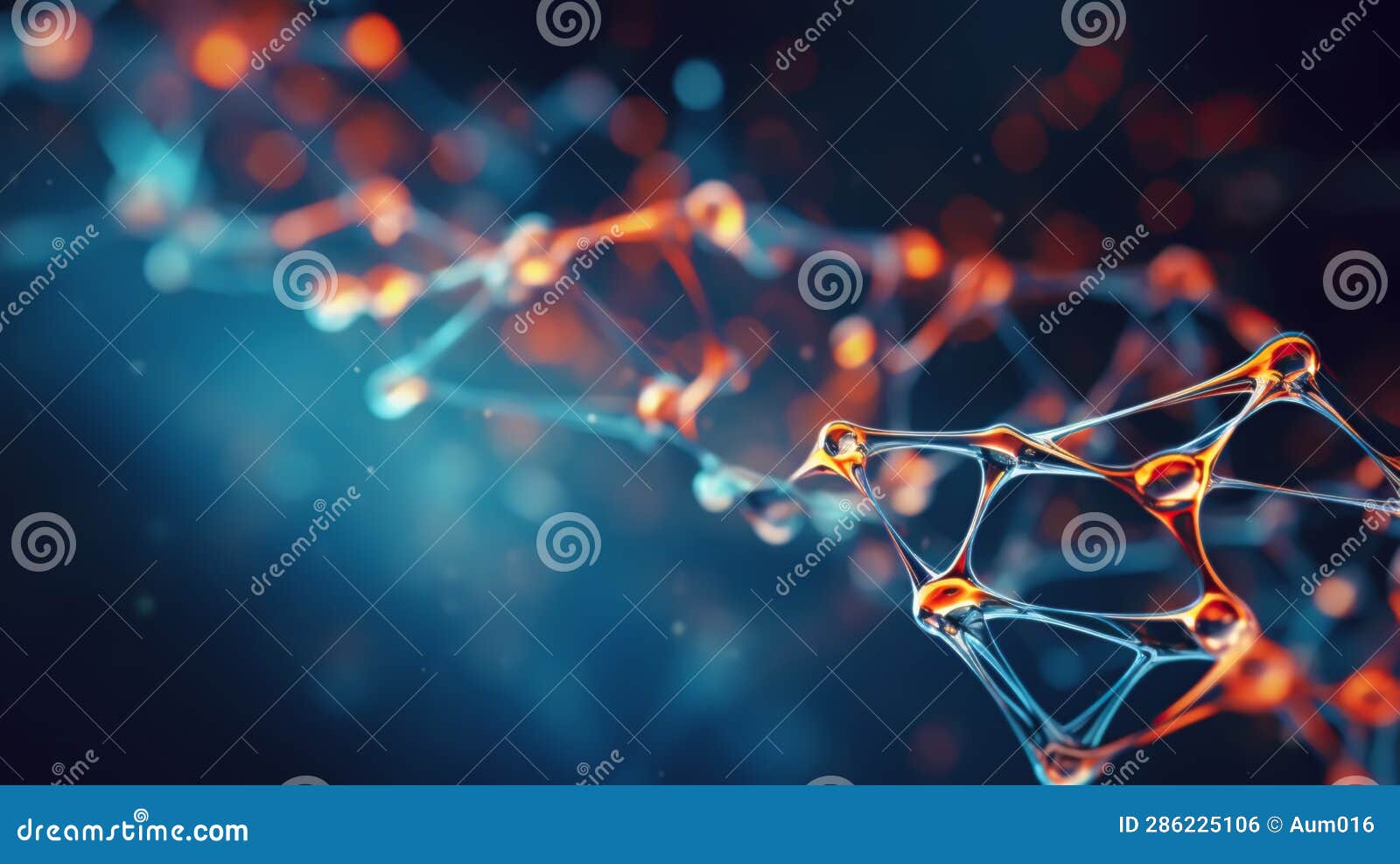Biological Translucent Structure. Scientific Background Stock ...