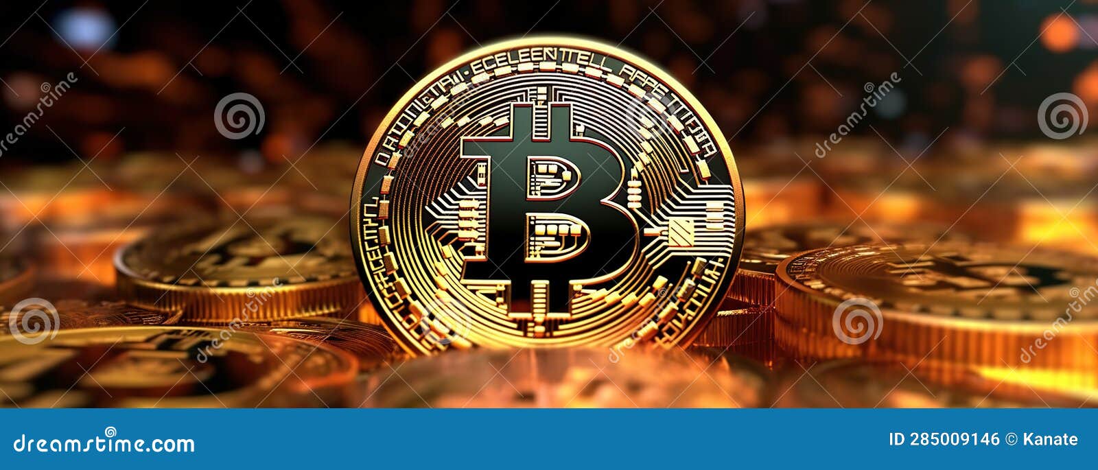 Illustration of Bitcoin, AI Generated Stock Illustration - Illustration ...