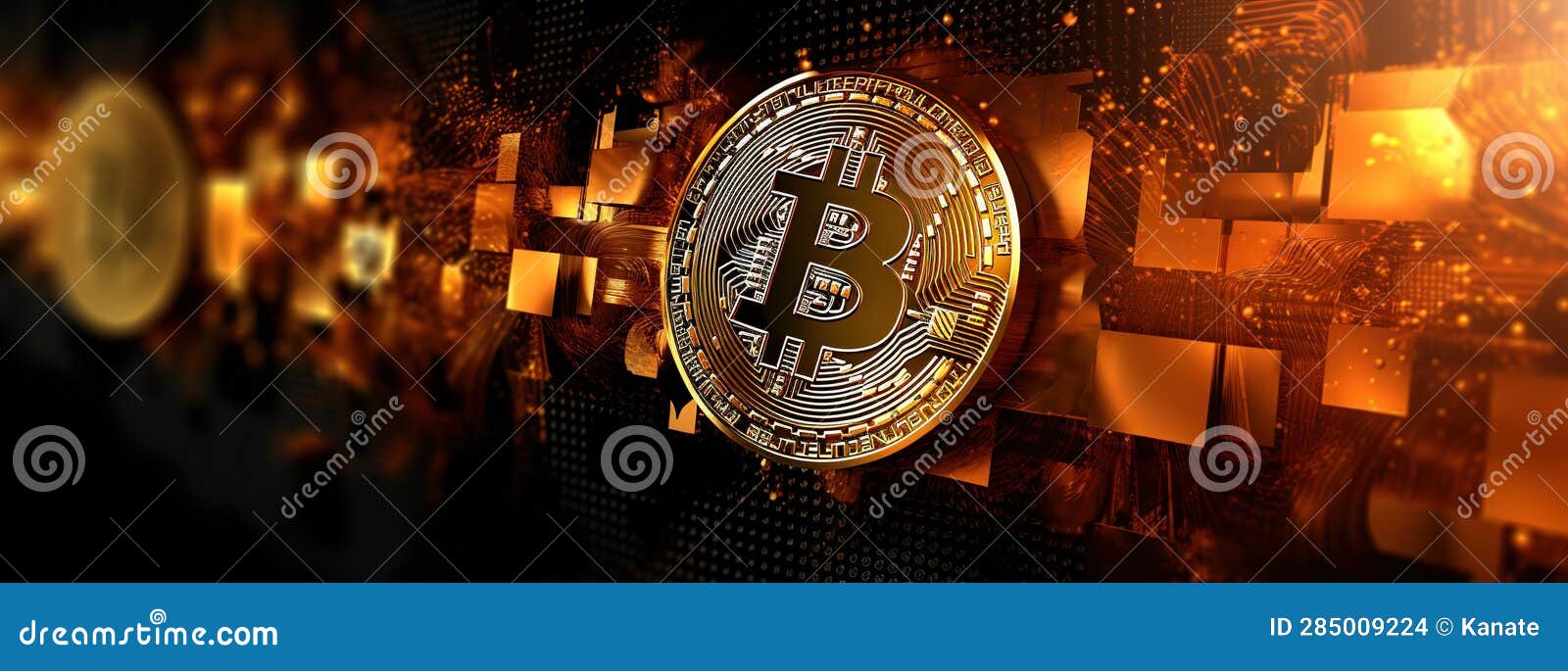 Illustration of Bitcoin, AI Generated Stock Illustration - Illustration ...