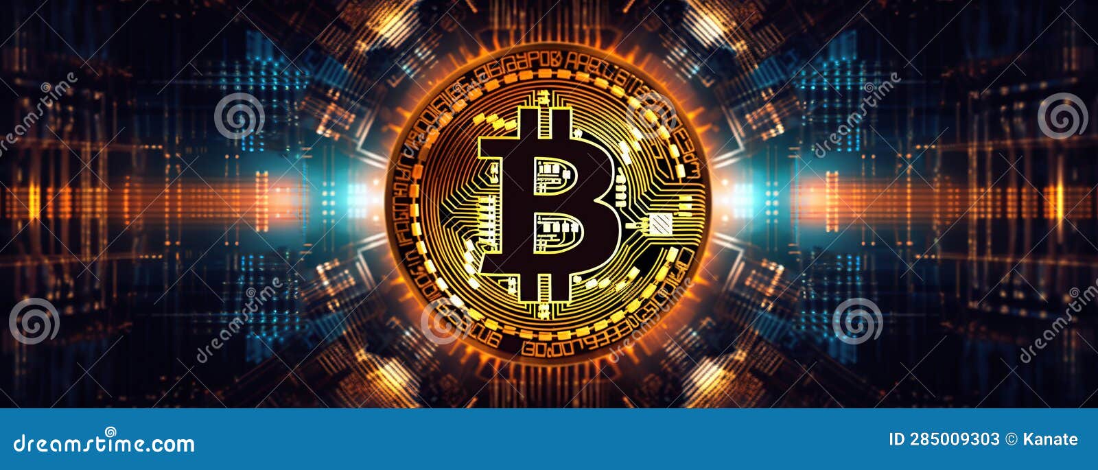 Illustration of Bitcoin, AI Generated Stock Illustration - Illustration ...