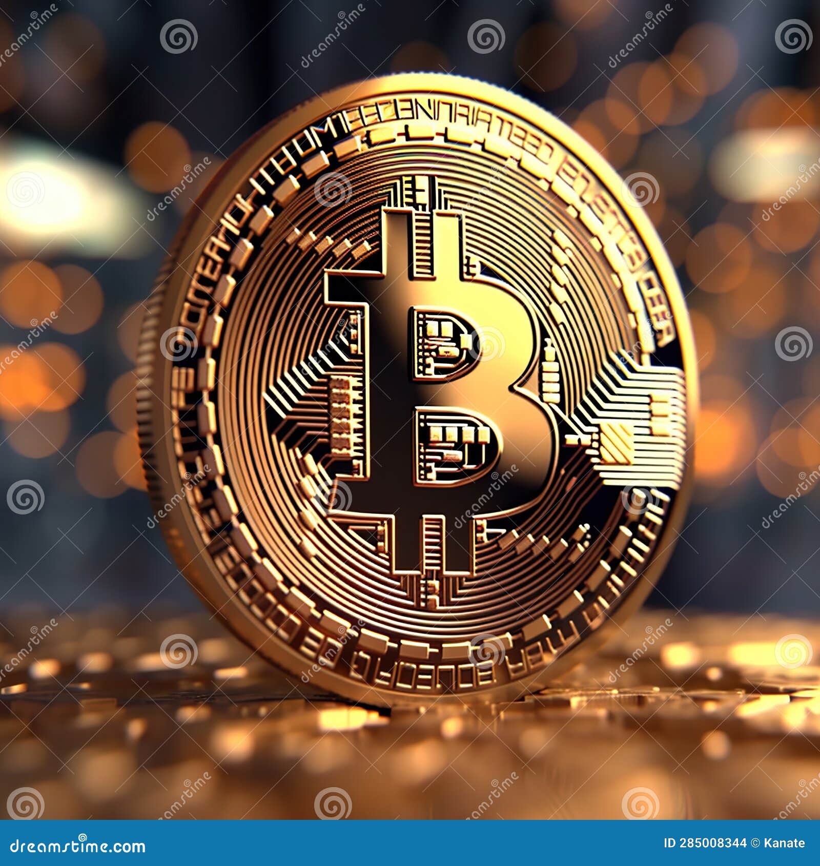 Illustration of Bitcoin, AI Generated Stock Illustration - Illustration ...