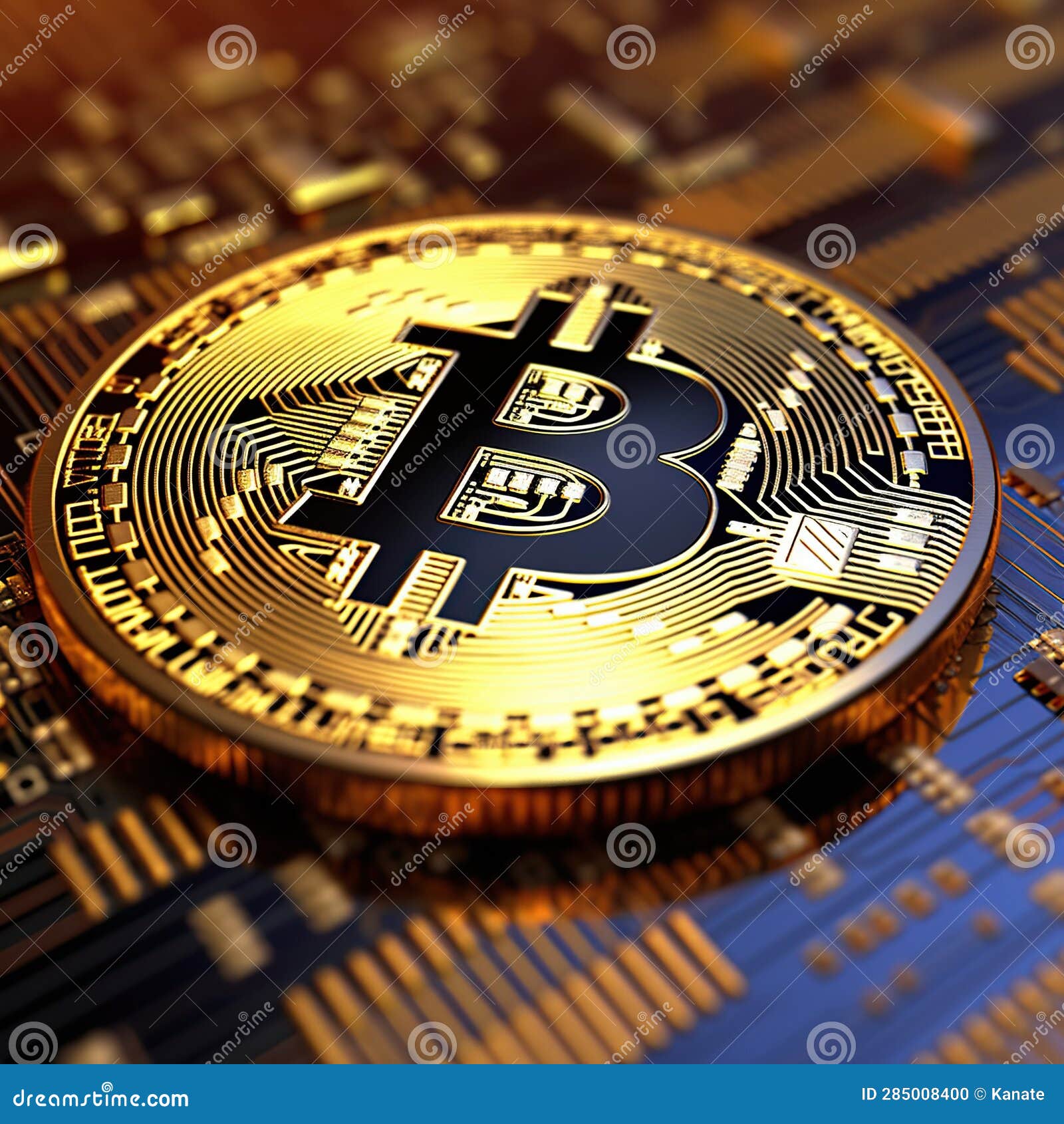 Illustration of Bitcoin, AI Generated Stock Illustration - Illustration ...