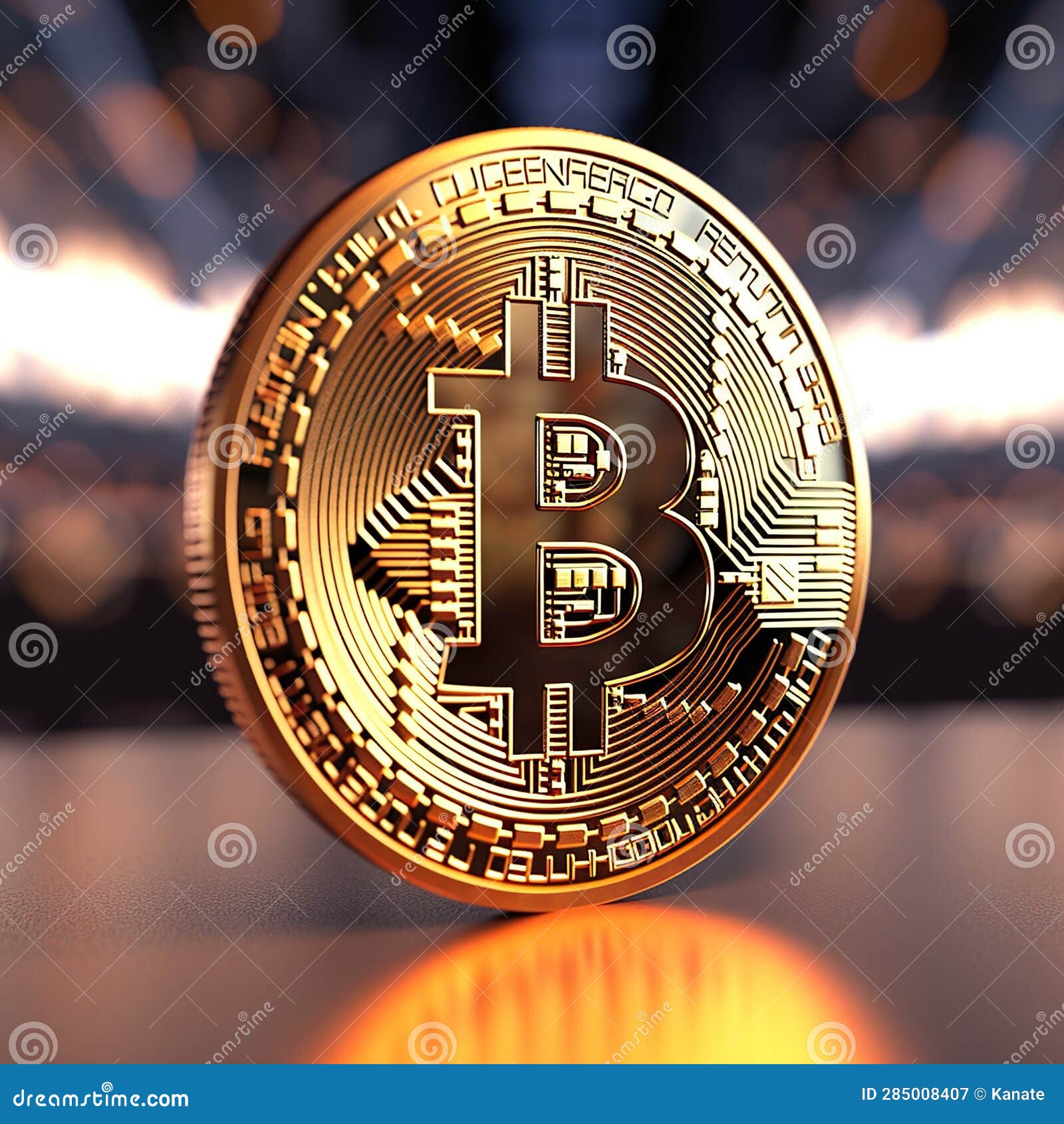 Illustration of Bitcoin, AI Generated Stock Illustration - Illustration ...